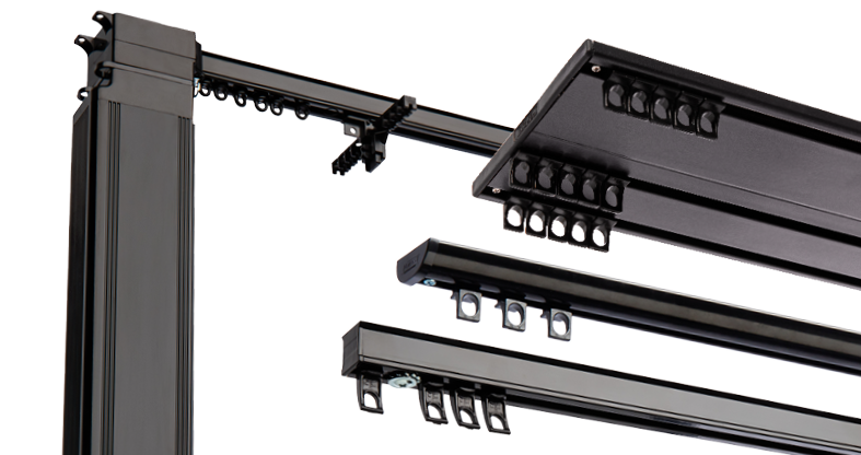 Black curtain track solutions | ForestGroup.com